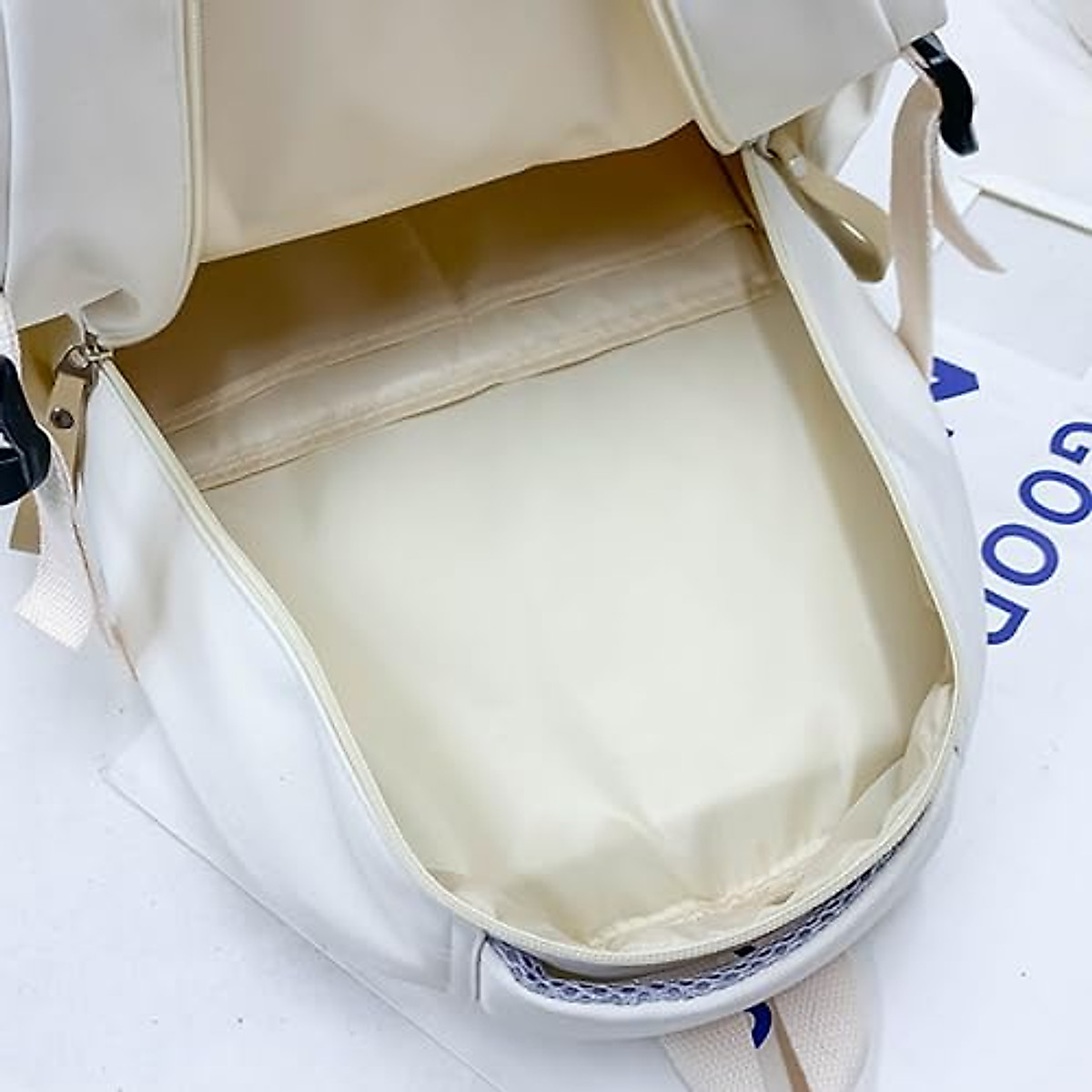 DUNBRI Large Capacity Backpack Waterproof Activity Backpack Women Laptop Backpack Men Fashion Gym Backpack Travel Bag (Khaki)