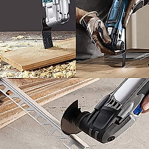 33 Pack Sawblaz Universal oscillating Tool Blades Wood Plastics Soft Metal Oscillating Saw Blades Quick Release Multitool Blades Fit Dewalt Rockwell Royobi Millwaukee Porter Cable Rigid Craftsman