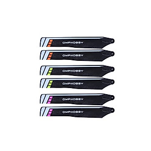 OMPHOBBY M1 Parts 125mm Main Blades (Hard) Rc Heli Accessories for OMPHOBBY M1 RC Helicopters OSHM1033(Purple)