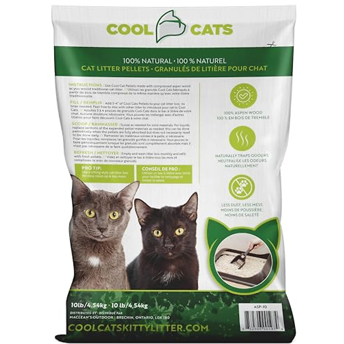 Cool Cats Kitty Litter by MacLean's, 10 lb. Bags