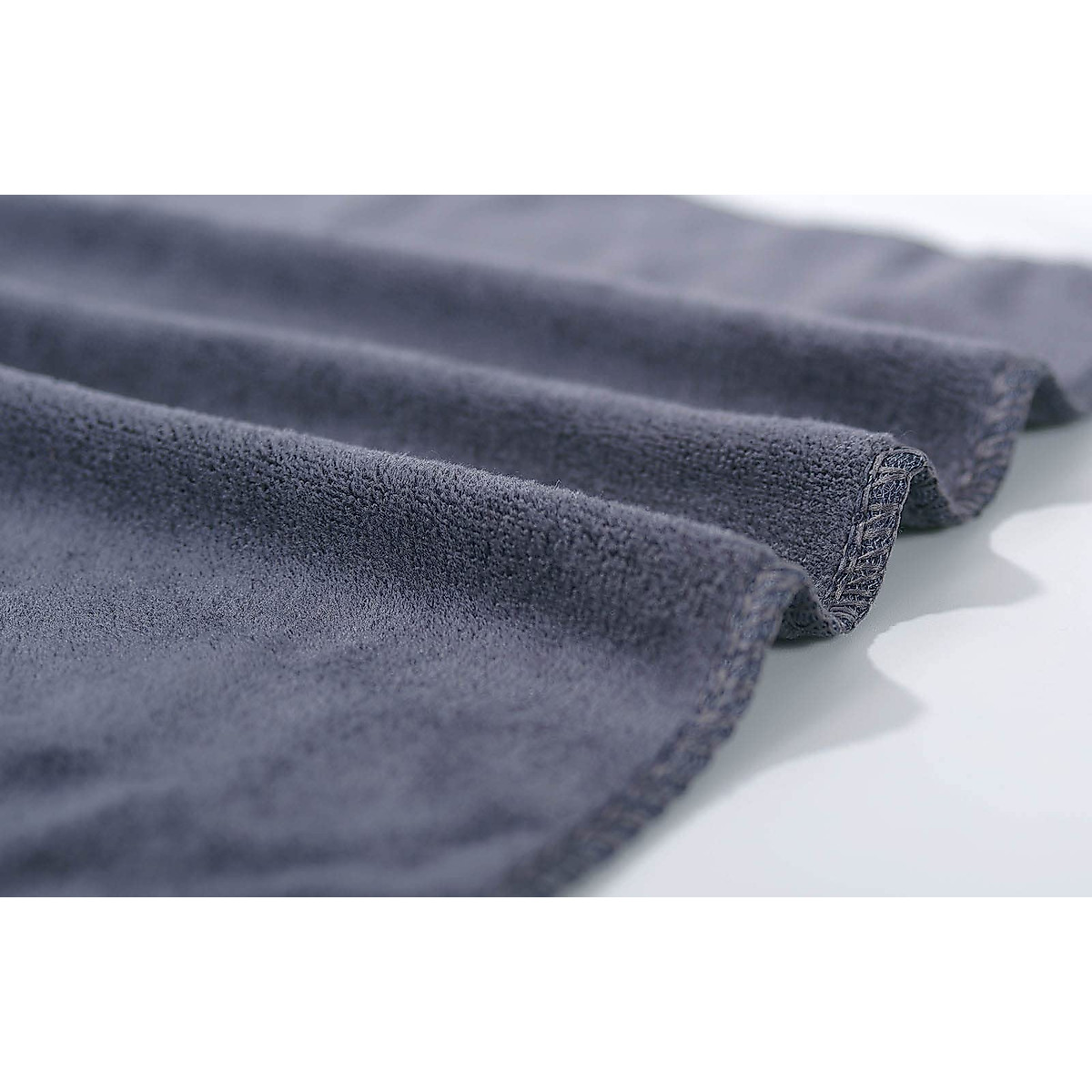 Feezoe Microfiber Facial Cloths Fast Drying Washcloth Absorbent Face Wash Cloth Soft Makeup Remover Cloths 12inch x 12inch 6Pack (White)