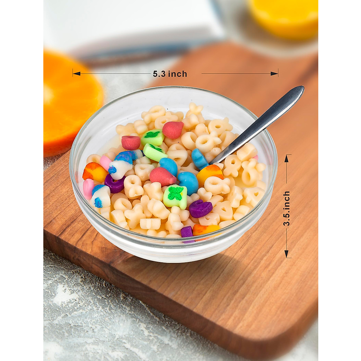 Funny Cereal Candle Bowl, Vanilla Scented Soy Candles with Metal Spoon, Cute Candles Gifts, Cool Candles Gifts