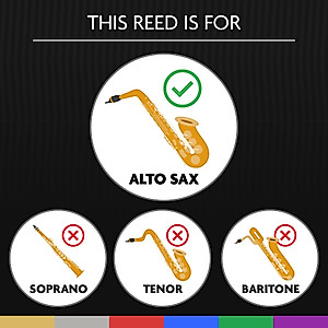 Légère Reeds - Alto Saxophone Reed, Signature, Strength 3.50 (ASG3.50) - Premium Synthetic Woodwind Reed