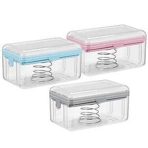 Cabilock 3pcs Box Soap Dish Foaming Holder Soap Foaming Case Soap Drainer Soap Foaming Tool Soap Container Foaming Soap Dish Soap Dishes for Bar Soap Household Soap Holder Travel Pp