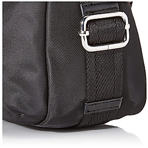 Calvin Klein Sussex Nylon Top Zip Crossbody, Black/Silver
