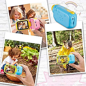 Engpure Kids Camera, Kids Video Camcorder 1080P 2.4 inch IPS Screen Camera Toys for 3-10 Years HD Children Videos Recorder for Boys Girls Toys, with 32GB Micro SD Card (Blue)