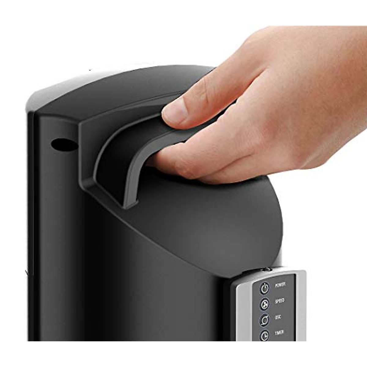 Lasko Oscillating Performance Tower Fan, Nighttime Setting, Remote Control, Timer, 3 Speeds, for Bedroom, Home and Office, 48", Gray, T48314