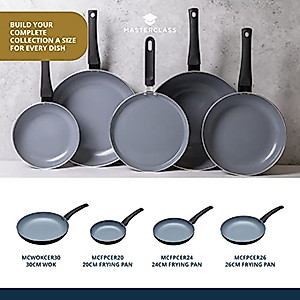 MasterClass Master Class Ceramic Non-Stick Induction Ready 24cm Eco Crêpe Pan, Silver