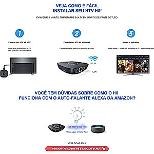 2022 HTV8 Box Brazil H8, HTV 7 Brazil Brazilian TV Box - 2GB RAM +16GB | 2.4GHz/ 5GHz WiFi 4K UHD Bluetooth 4.2 | Extra Backlit Mini Keyboard