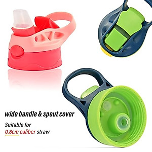 GOODOLD Kids Water Bottle Cup Lid - Essential Water Bottle Accessories, Green 3.74x2.75 Inch