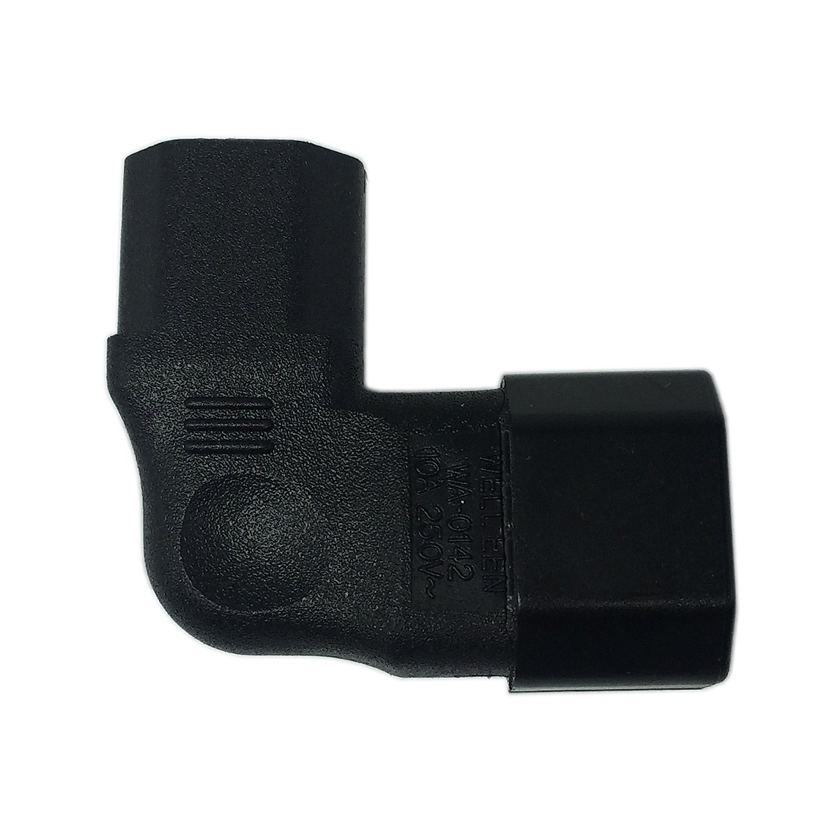 Cerrxian Left Angle IEC 320 C14 3 Pin Male to C13 Female PDU PSU UPS Power Extension Adapter Receptacle for LCD LED TV Wall Mount