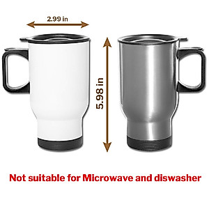 Shirt Luv Funny Biochemistry Major Gifts Travel Mug Appreciation 14 oz Mug For Men Women Silver