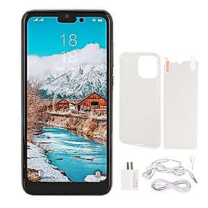 ASHATA I14 ProMax Unlocked Android Smartphone Celular, 6.3in Face Recognition Mobile Phone, 4G Net Cellphone, 2GB RAM 16GB ROM, Camera Front 2MP Rear 15MP, 2400mAh Battery (US)