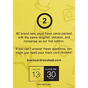 Black Card Revoked: Second Edition - America’s #1 Black Culture Trivia Game | Card Game for Adults | Fun for The Cookout, Game Night & The Holidays