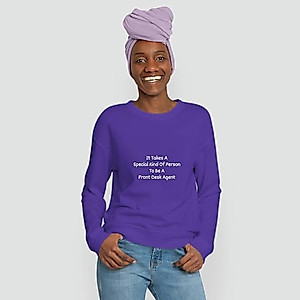 Special Person Gift for Front Desk Agent Receptionist Coworker Humor Black and Muticolor Unisex Long Sleeve T Shirt
