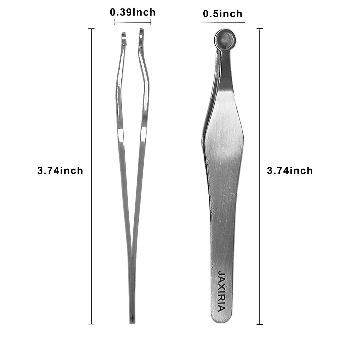 Nasal Clippers for Men/Women - Nasal Hair Trimmer - Universal Nose & Ear Hair Trimming Tweezers - Facial Manual Clippers (1 Pack Stainless Steel)