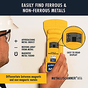 Zircon MetalliScanner MT6 Professional Metal Detector,Yellow,12.17 x 8.23 x 3.58 inches