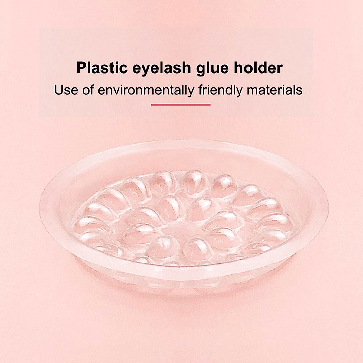 Kukiwhy 100 Pcs Eyelash Glue Holder False Eyelashes Glue Holder Eyelash Extension Glue Holder Pallet Pads