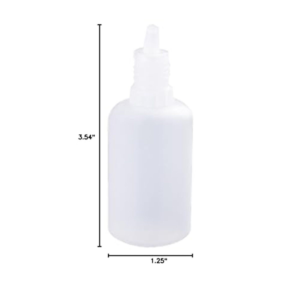 US 50pcs 30ml Empty Plastic Squeezable Dropper Bottles Eye Liquid Dropper Sample