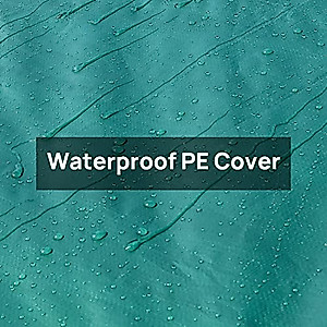 walnest Auto Storage Shelter Car Garage Steel Heavy Duty Carport Canopy Metal Frame Tent Waterproof (10×15×8ft, Green)