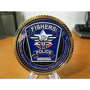 Fishers Police Department Patrol Division Indiana Leo Challenge Coin