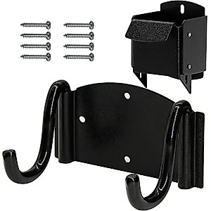 Wheelbarrow Holder,Wheelbarrow Hanger Holder for Garage Wall,Wheelbarrow Storage Bracket,for Fits Most Wheelbarrow,Folding Chair,Black