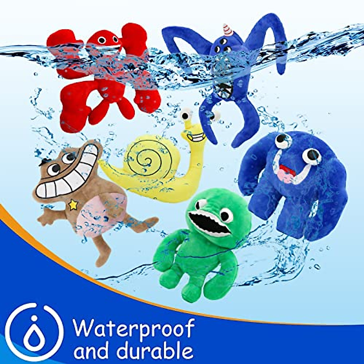 6PCS Garden of Banban Plush,10 inches Garden of Ban ban Jumbo Josh Plushies Toys,Soft Monster Horror Stuffed Figure Doll for Fans Gift,Soft Stuffed Animal Figure Doll for Adult and Kids