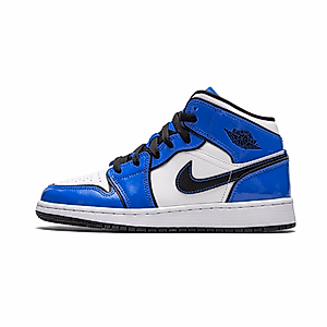Jordan Big Kid's 1 Mid SE Signal Blue/Black-White (BQ6931 402) - 7