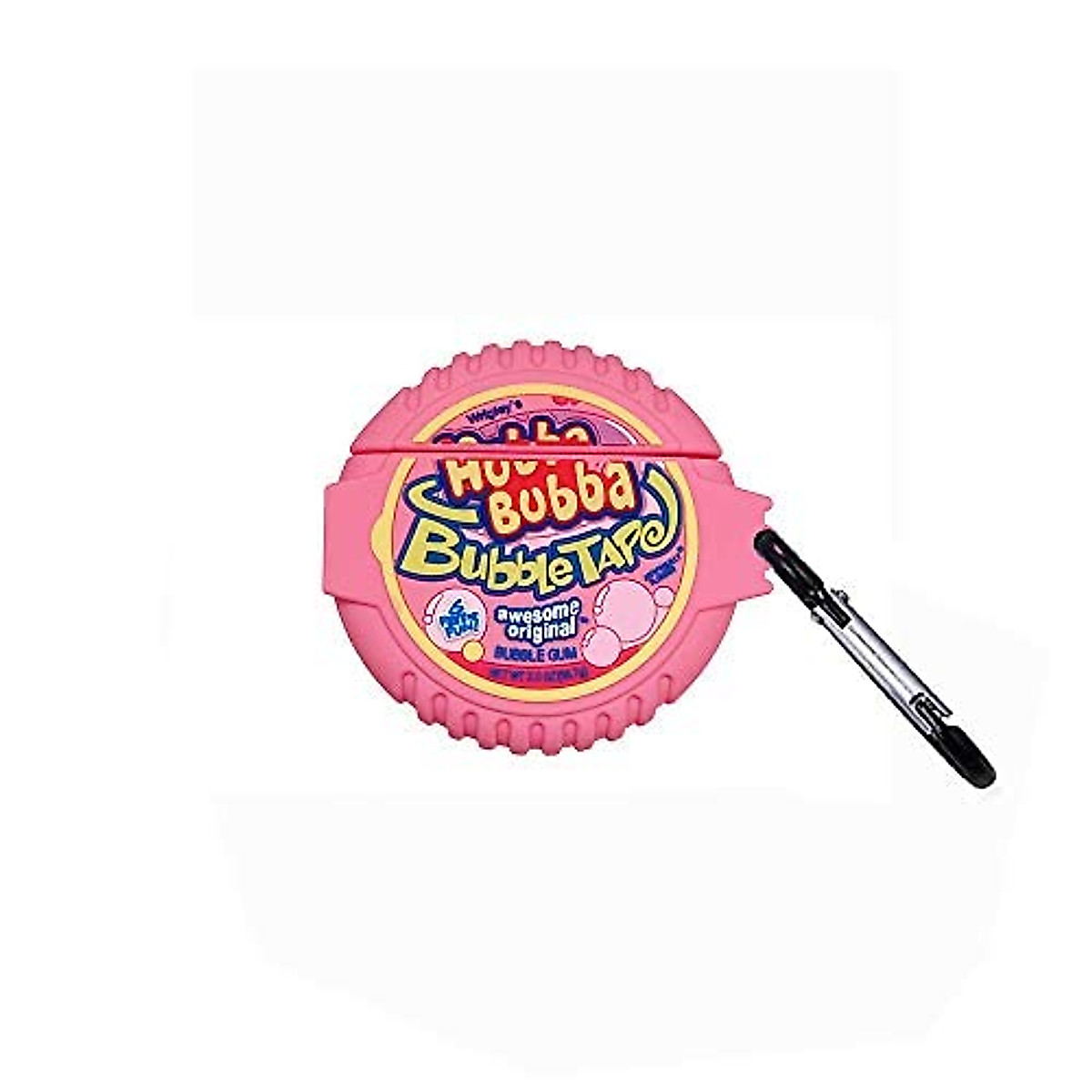 EYST Airpod 2/1 Silicone Case, Soft 3D Cartoon Fashion Cute Cool Design Shockproof Protective Air Pods Cover Kids Girls Women Funny Headphone Fun Unique Keychain Cases for AirPods 2&1, PINK GUM