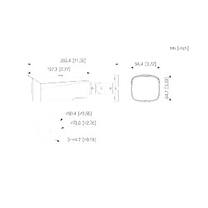 EmpireTech 4K 8MP 1/1.2" CMOS Ultra Low Light Full-Color AI IP Camera Warm LED Bullet SMD 3.0 IP67 Weatherproof, Built-in Mic and Speaker,ePOE and POE, SMD Plus,Face Detection,IPC-Color4K-X 3.6mm