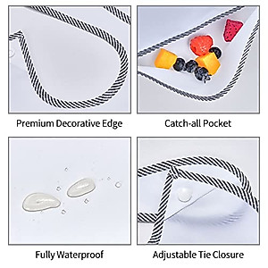 Giraffe Baby Stuff Baby Bibs 2Packs for 6-24 Months Waterproof Washable Fabric (Giraffe)