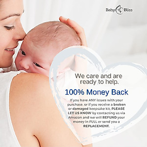 BABY BLISS Baby Hand and Footprint Keepsake Kit - Baby Prints Photo Frame for Newborn Boys and Girls – Nursery Memory Art Kit - Dog and Cat Paw Clay Print Kit for Pet Parents