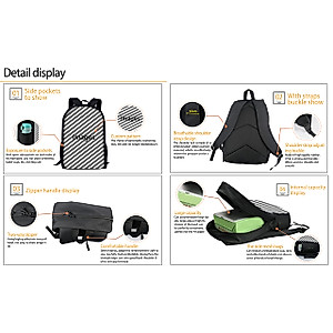 Mumeson Teenagers Backpack Bookbag Soccer Print Daypack for Sport Outdoor Travel Double Zipper Closure Schoolbags Back to School 17 inch Backpacking