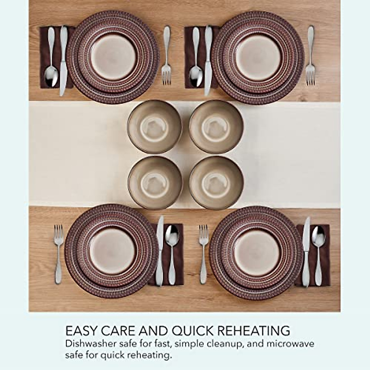 Pfaltzgraff Skylar 12 Piece Dinnerware Set, Service for 4