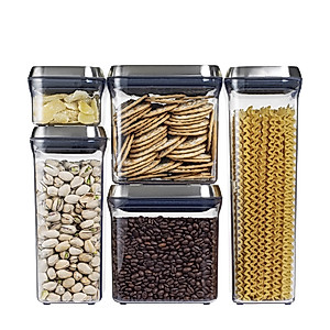 OXO SteeL 1.5 Qt POP Container – Airtight Food Storage – for Snacks and More