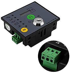 Generator Controller, Manual Start Generator Controller Panel Board with Keys for Generator Control Module, LCD Generator Controller Module Control Panel for Manually Starting and Stopping