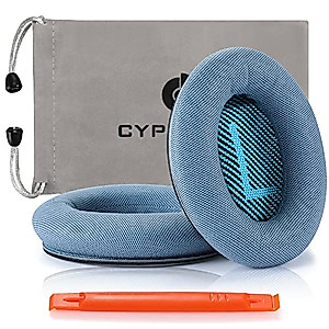 Replacement Ear Pads Cushions, Ear Covers for Bose QuietComfort 45 QC45 QC35 QC35 ii QC25 Over-Ear Headphones (Blue)
