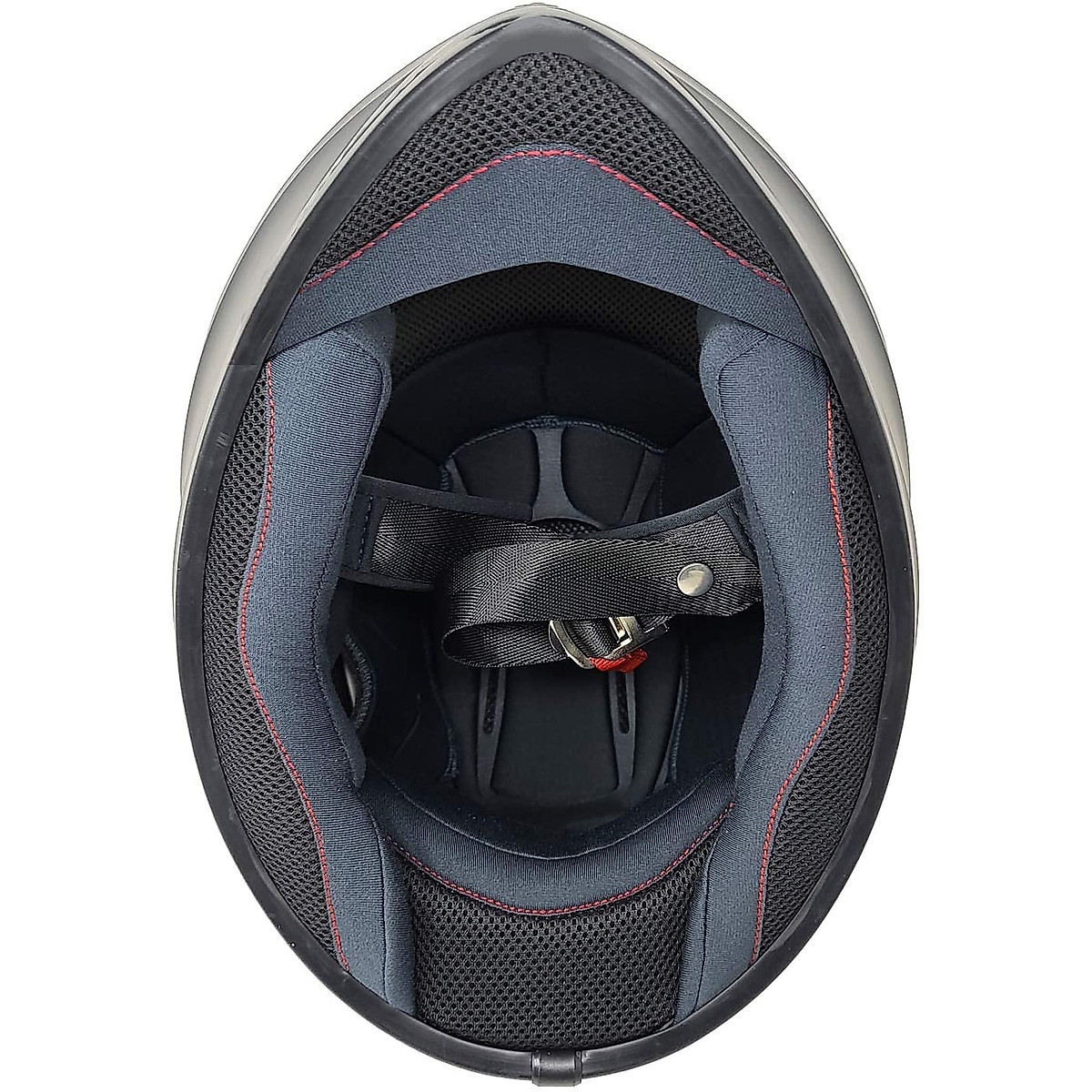 Bluetooth Motorcycle Helmet with Clear, Tinted, Iridium Shields (Gloss White, Large)