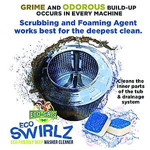 Eco-Gals Eco Swirlz Washing Machine Cleaner, 24 Count