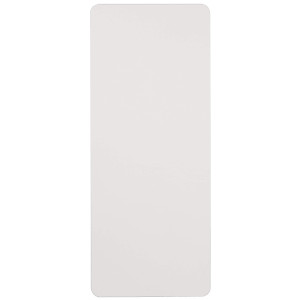 Flash Furniture Kathryn 6' Rectangular Adjustable Plastic Folding Event Table, Folding Portable Banquet Table for Indoor/Outdoor Events, White