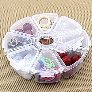 Honbay 2PCS Plastic Storage Organizer Containers Jewelry Box Fishing Box Pill Box