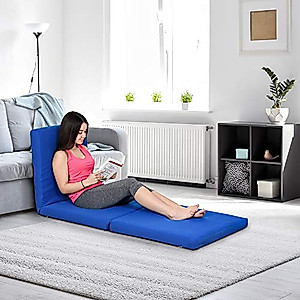 Gold Star Tri-Folding Gel Memory Foam Mattress, 25 x 75 Inches - 3-Inch Gel-Infused Cooling Mattress Topper, Cot Pad, Guest Bed - Portable Floor Mattress with Soft, Removable, and Washable Cover