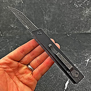 VORTEK VANGUARD: Sleek Designed EDC Folding Pocket Knife, 8Cr13MoV Blade, Fiberglass G10 Handles, Ball Bearing Pivot