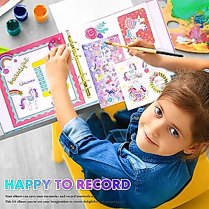 DIY Journal Kit for Girls, Personalized Diary & Scrapbook Stuff for Teens Girls, Decorate Your Planner/Organizer, Journaling Arts Craft Kit Birthday Gifts Ideas for Girls Ages 6-15 Years Old