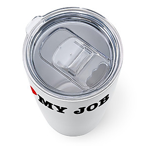 CafePress I Love My Job Stainless Steel Travel Mug 20 oz. Insulated Stainless Steel Coffee Tumbler