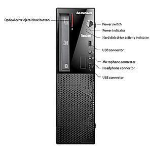 Lenovo ThinkCentre E73 Small Form Factor Desktop PC, Intel Core i3 4130 3.4GHz, 8G DDR3, 256G SSD, WiFi, BT 4.0, DVD, Windows 10 64-Multi-Language Support English/Spanish/French(Renewed)