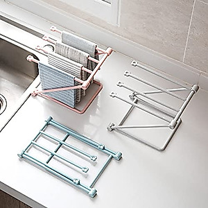 gANGJI Clothes Drying Rack Steel Collapsible Design Can Be Placed Near The Kitchen or Bathroom Sink