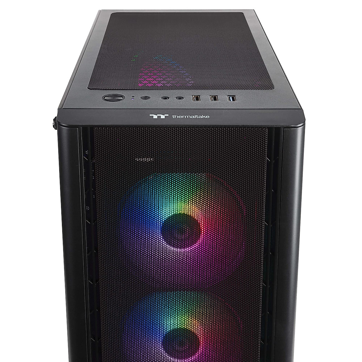 Velztorm Archux CTO Gaming Desktop PC Black (AMD Ryzen 7-5700X 8-Core, 16GB RAM, 1TB PCIe SSD + 3TB HDD (3.5), GeForce RTX 3090 24GB, 120mm AIO, RGB Fans, 750W PSU, Win 10 Pro) VELZ0001