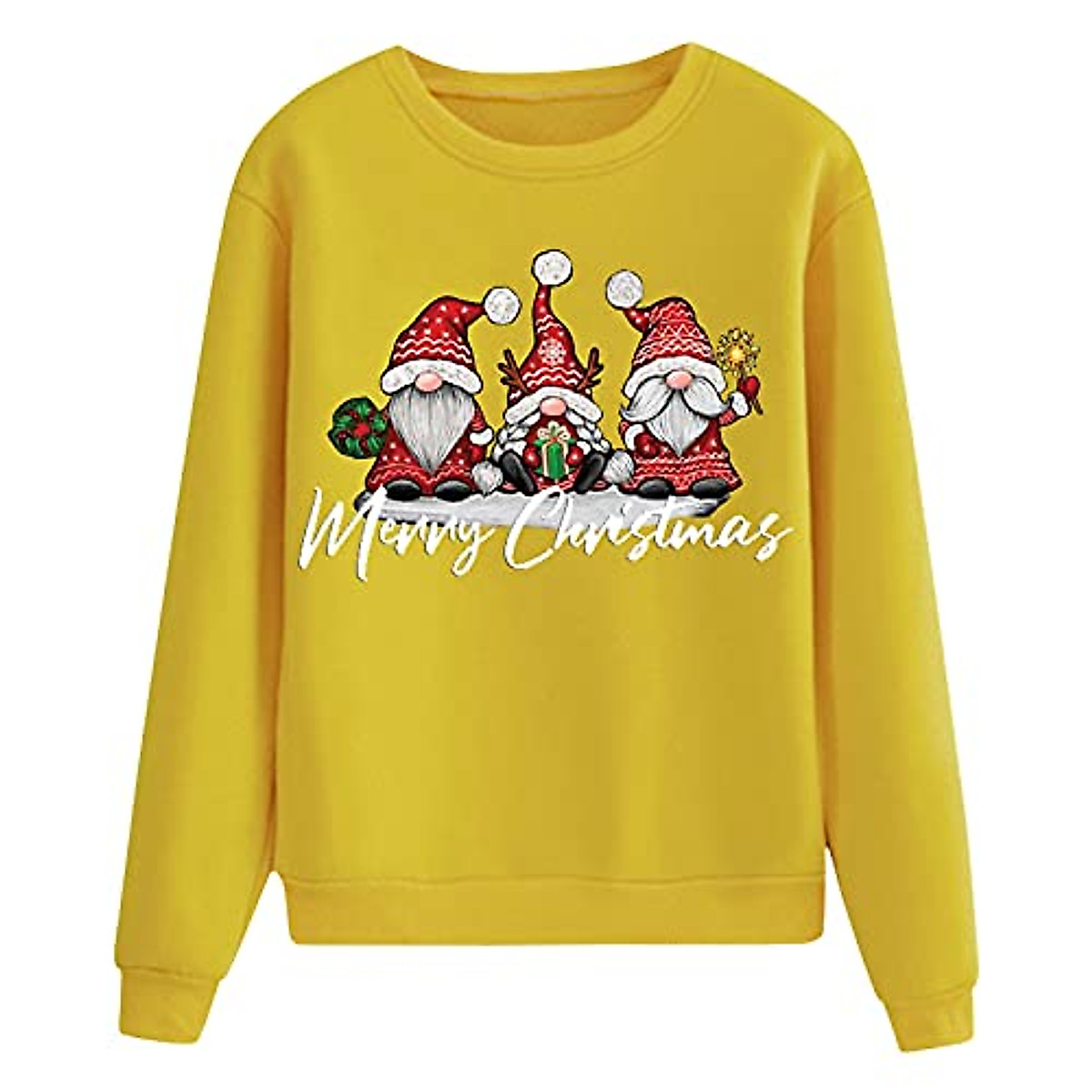 SNKSDGM christmas sweatshirt knit top snowflake reindeer tops blouse party fringe mini bodycon sweater dress waffle double layers oversized white shirts for women black pants for women ugly xmas