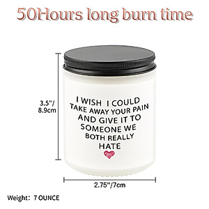 BeauGift Get Well Gifts for Women, Get Well Soon Gifts for Women After Surgery, Feel Better Gifts for Women, Inspirational Candles for Condolence, Miscarriage, Cancer, 7oz Soy Wax Lavender Scented